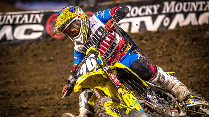 Suzuki's Alex Martin Cards Top-Five Finish at Anaheim 2 Supercross ...