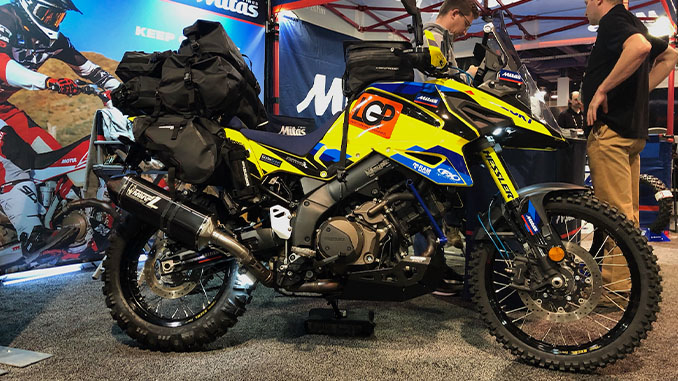 Lindeco Genuine Powersports Unveil Custom Suzuki V-STROM at AIMExpo ...