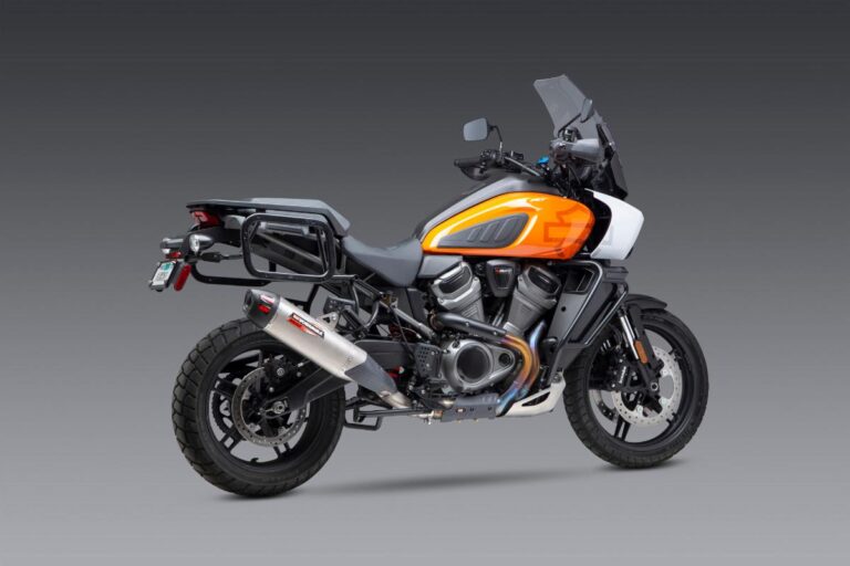 Yoshimura Introduces Harley Davidson Pan Am RS-12 ADV Slip-on - Motor ...